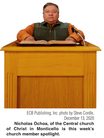 Church Member Spotlight – Nicholas Ochoa – ECB Publishing, Inc.
